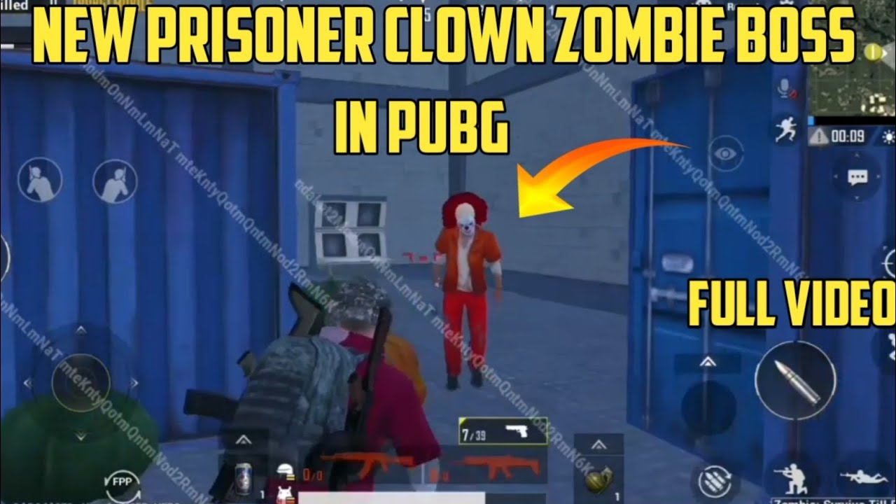 NEW PRISONER CLOWN ZOMBIE BOSS IN PUBG FULL VIDEO | PUBG MOBILE | - YouTube