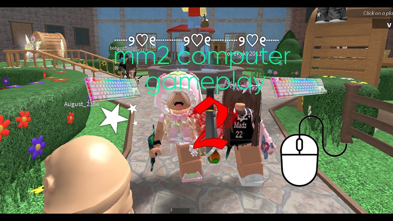 mm2 computer gameplay! (uncut) with fans! - YouTube