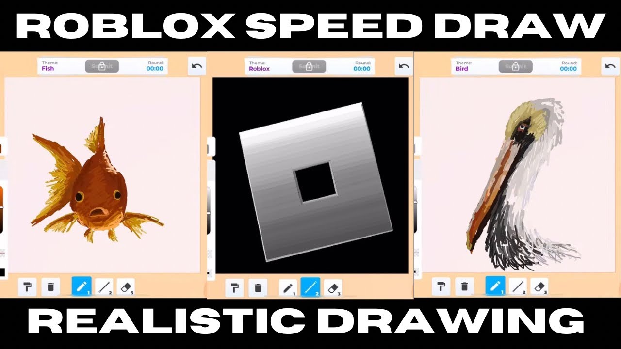 Realistic Drawing in 5 Minutes | Roblox | Speed Draw | Drawing ...
