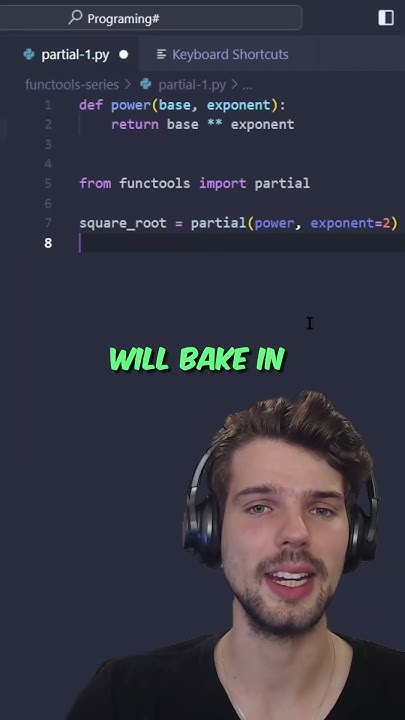 🔥 Master Python Magic: Instantly Customize Functions with functools.partial! 💫 #programming # ...