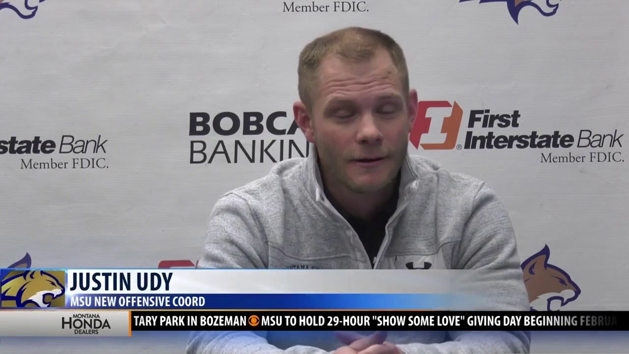 Offensive coordinator Justin Udy always had eyes on Bobcats - YouTube