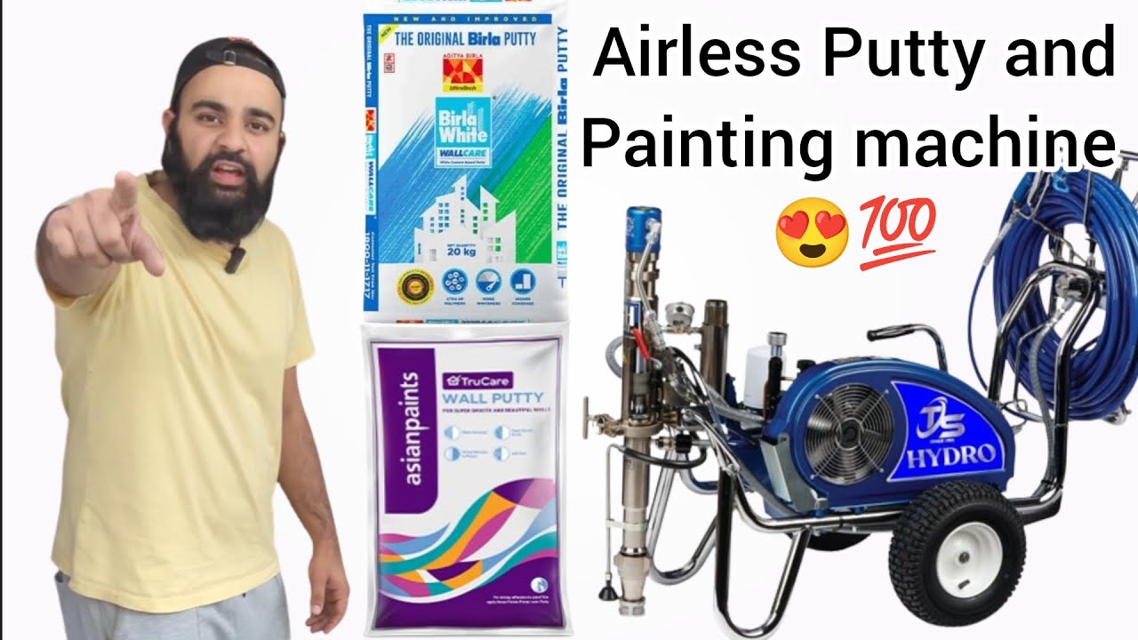 Airless Putty and Painting Machine | Spray Putty Machine Heavy Duty ...
