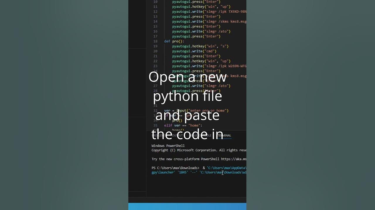 windows activation automated made in python - YouTube