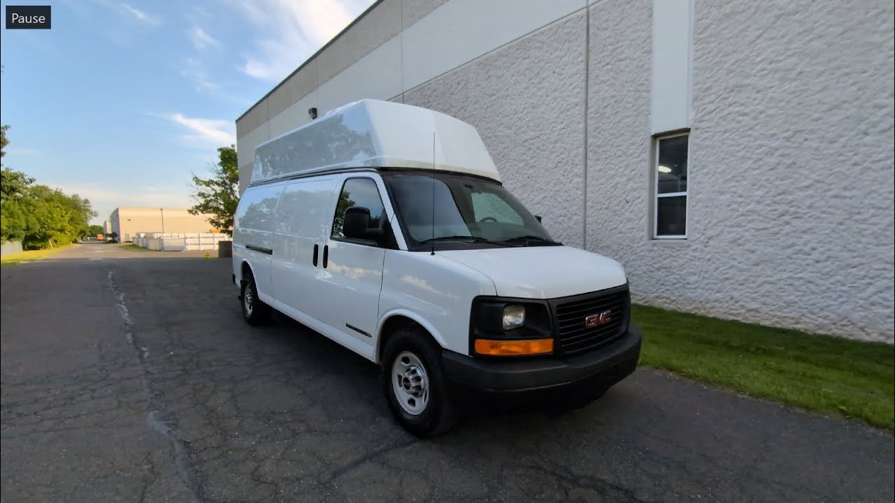 2015 GMC Savana 3500 High Top Extended Cargo Van Walk-around & Test ...