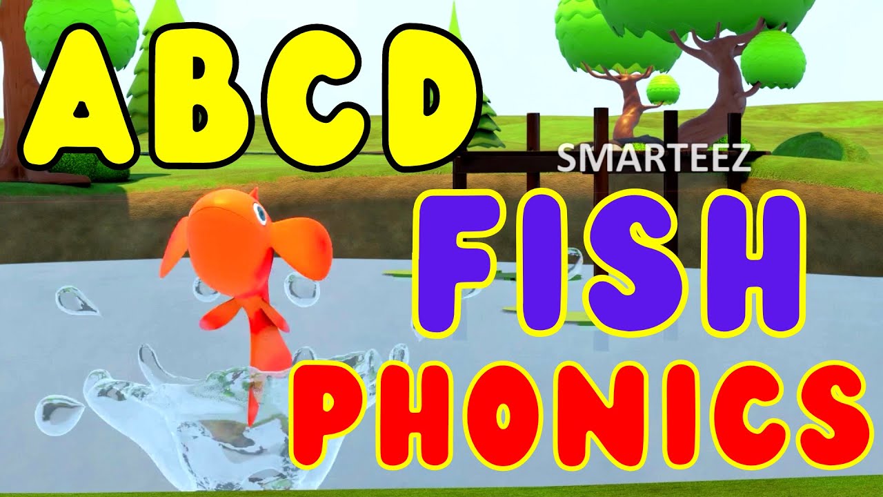 Learn ABCD with Phonics | Fish | Toddlers | Babies | Pre KG | Fun ...