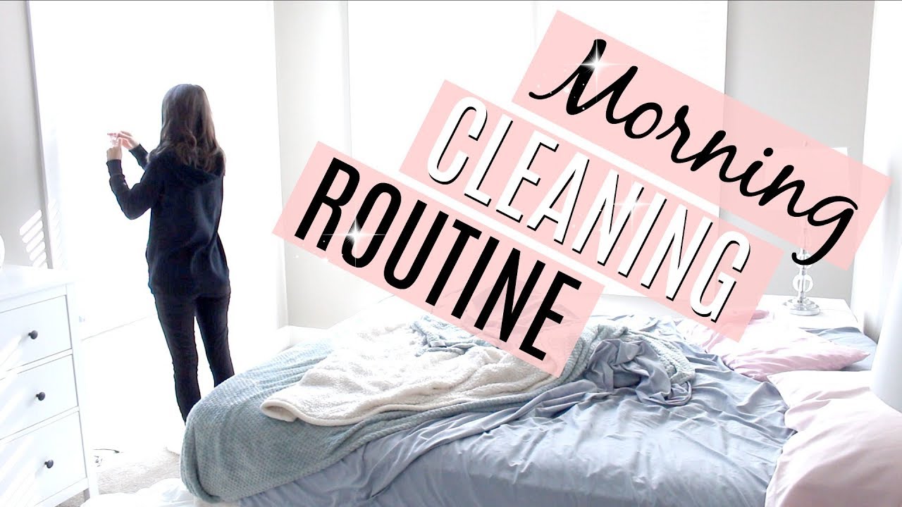 CLEAN WITH ME 2018 // MY MORNING CLEANING ROUTINE // RELAXING POWER ...