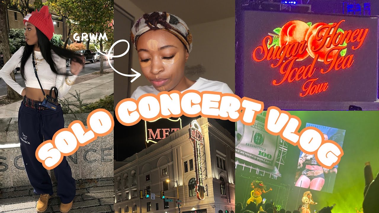 Solo Concert Vlog: Sugar Honey Iced Tea Tour + GRWM - YouTube