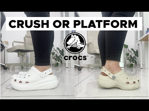 Crocs classic crush VS Crocs classic platform clog | Crocs 2022 collection | Comparison