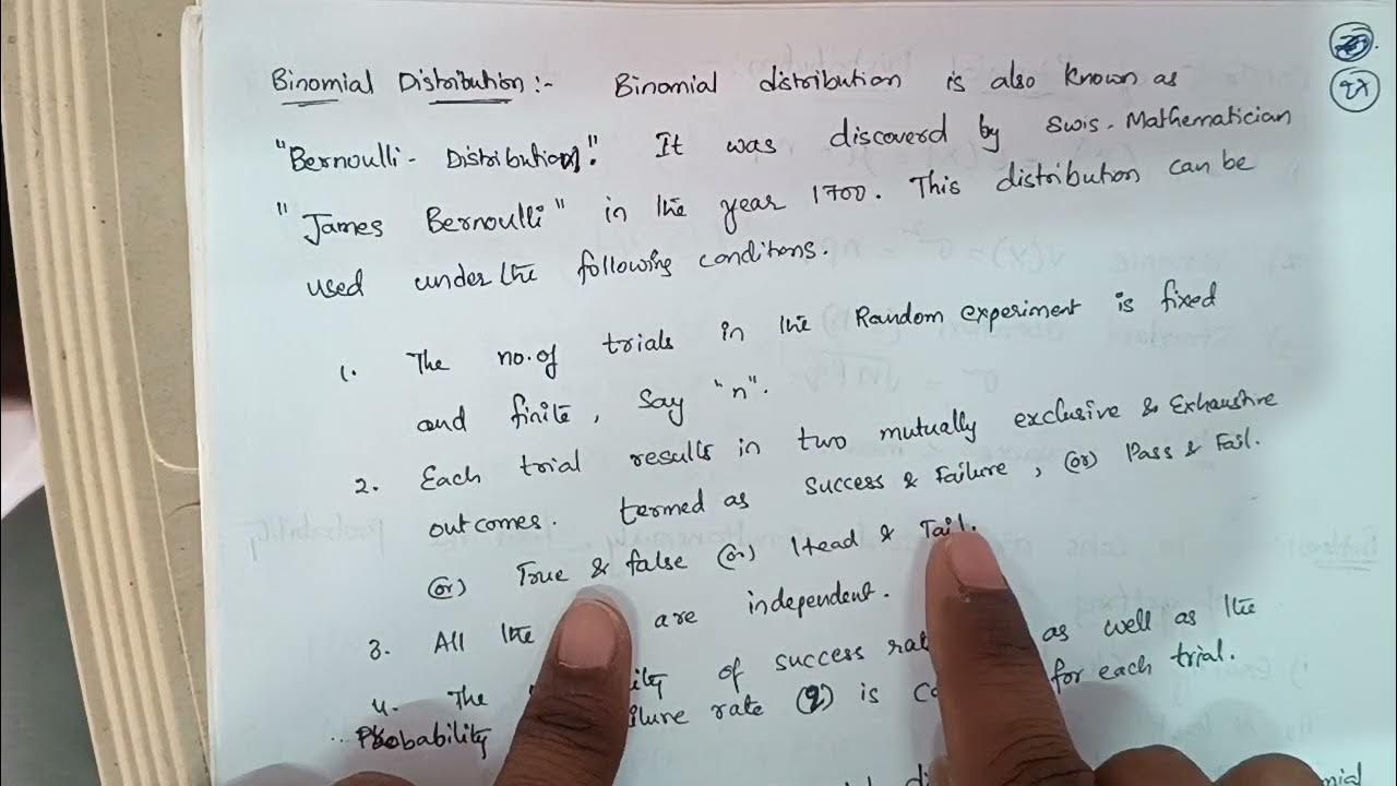 binomial distribution - YouTube