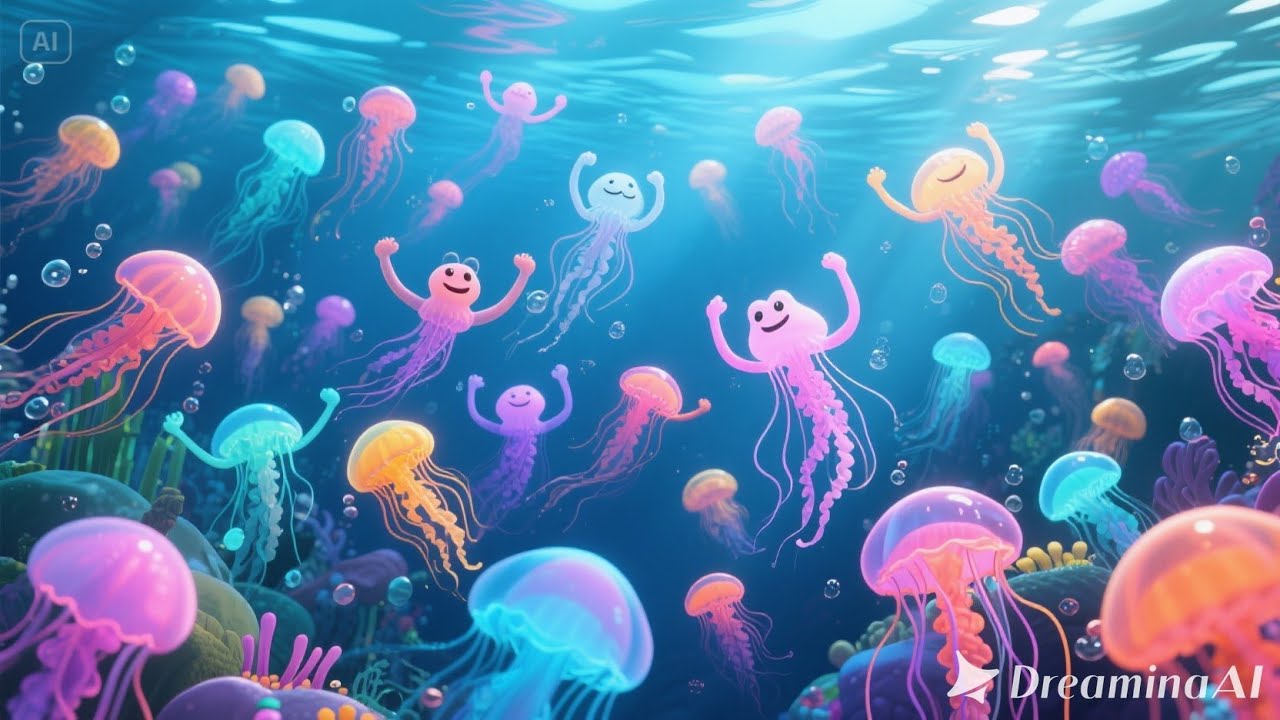 Wiggle Jellyfish Song | Fun Ocean Dance Song for Kids | Underwater ...