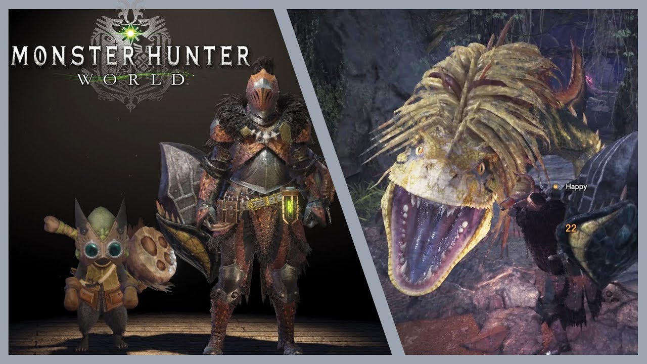 Monster Hunter World Gameplay | Great Jagras Gameplay [Hammer] - YouTube