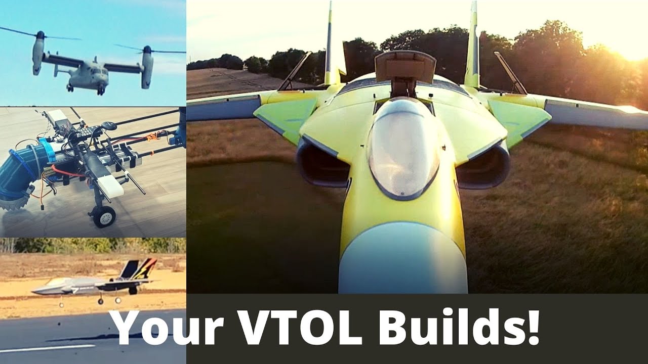 Your Home Build RC VTOL JETS | Hover Tricks And F-35B Transitions ...