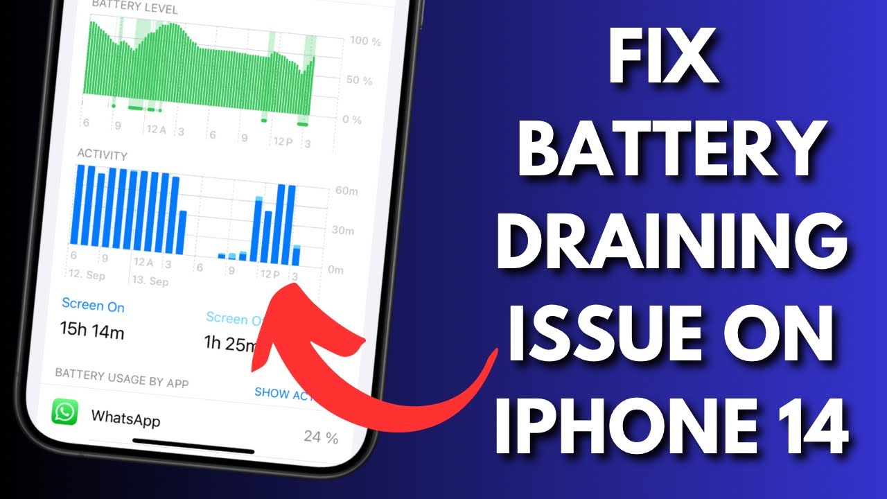 How To Fix iPhone Battery Draining Too Fast On iPhone14 - YouTube