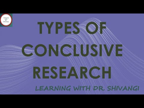 Types of Conclusive Research - YouTube