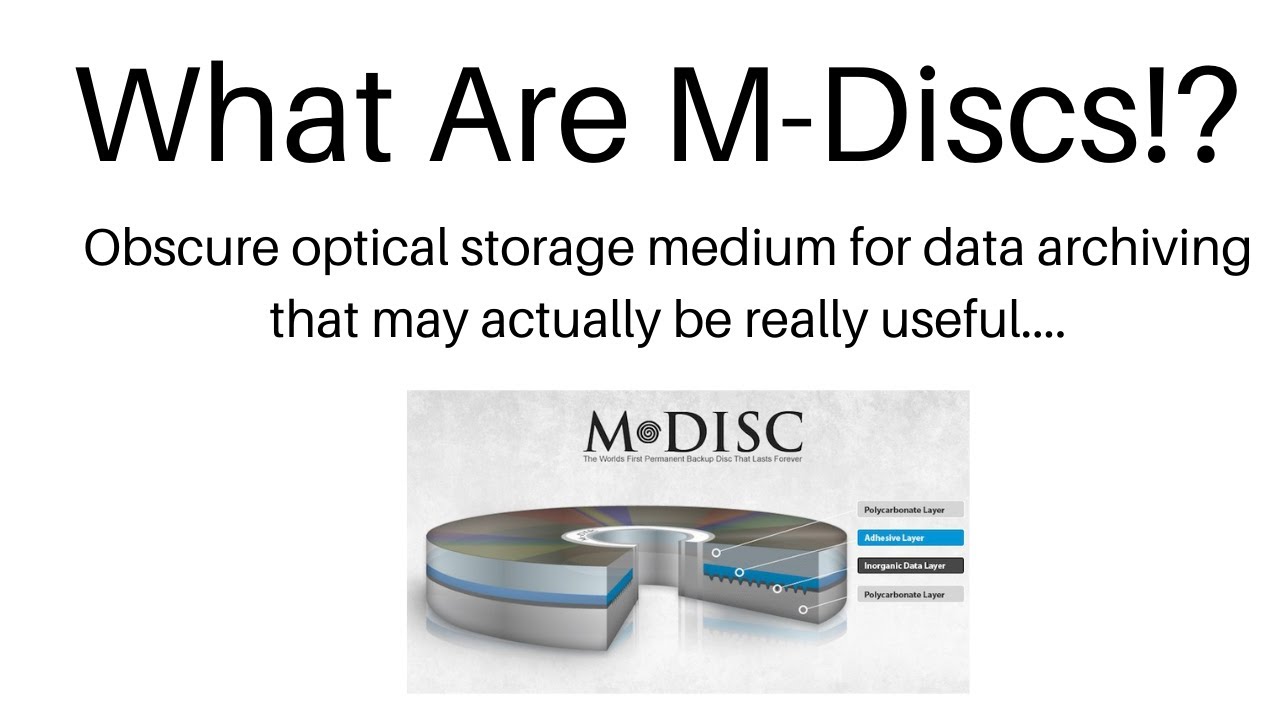 What On Earth Are M-Discs?! Archival-Grade Optical Storage Medium - YouTube