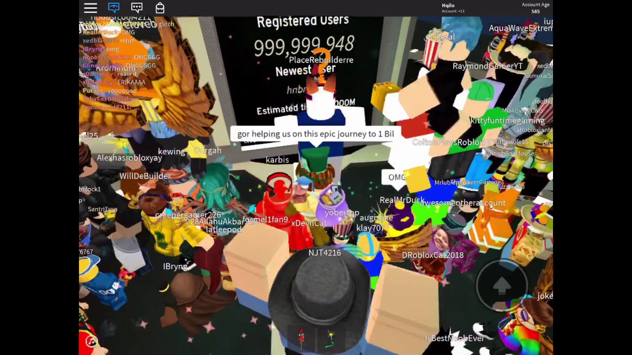 THE 1,000,000,000TH ROBLOX PLAYER... - YouTube