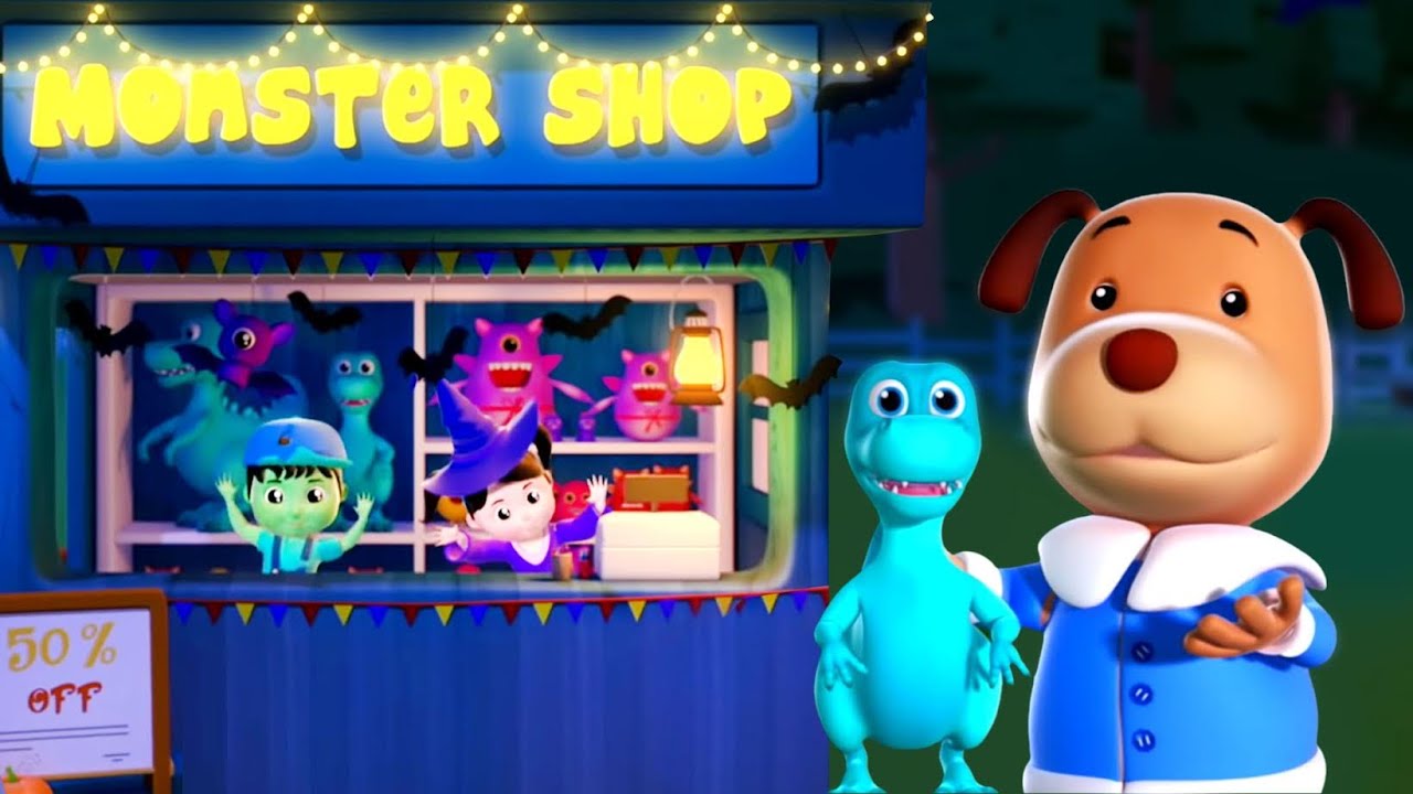 Monster Shop Halloween Rhyme & Song for Children - YouTube