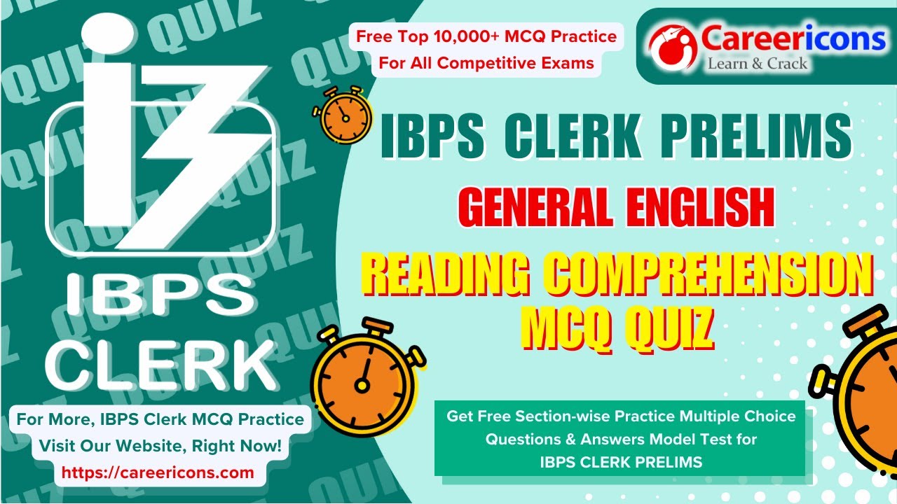 Free Reading Comprehension MCQ General English Question Quiz IBPS CLERK ...