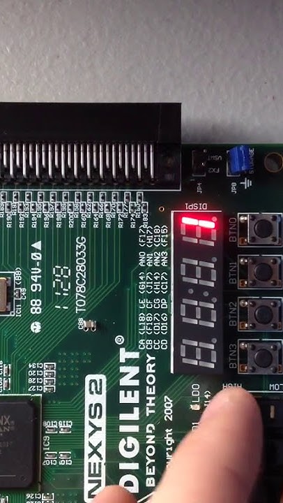 7-segment display using Verilog - YouTube