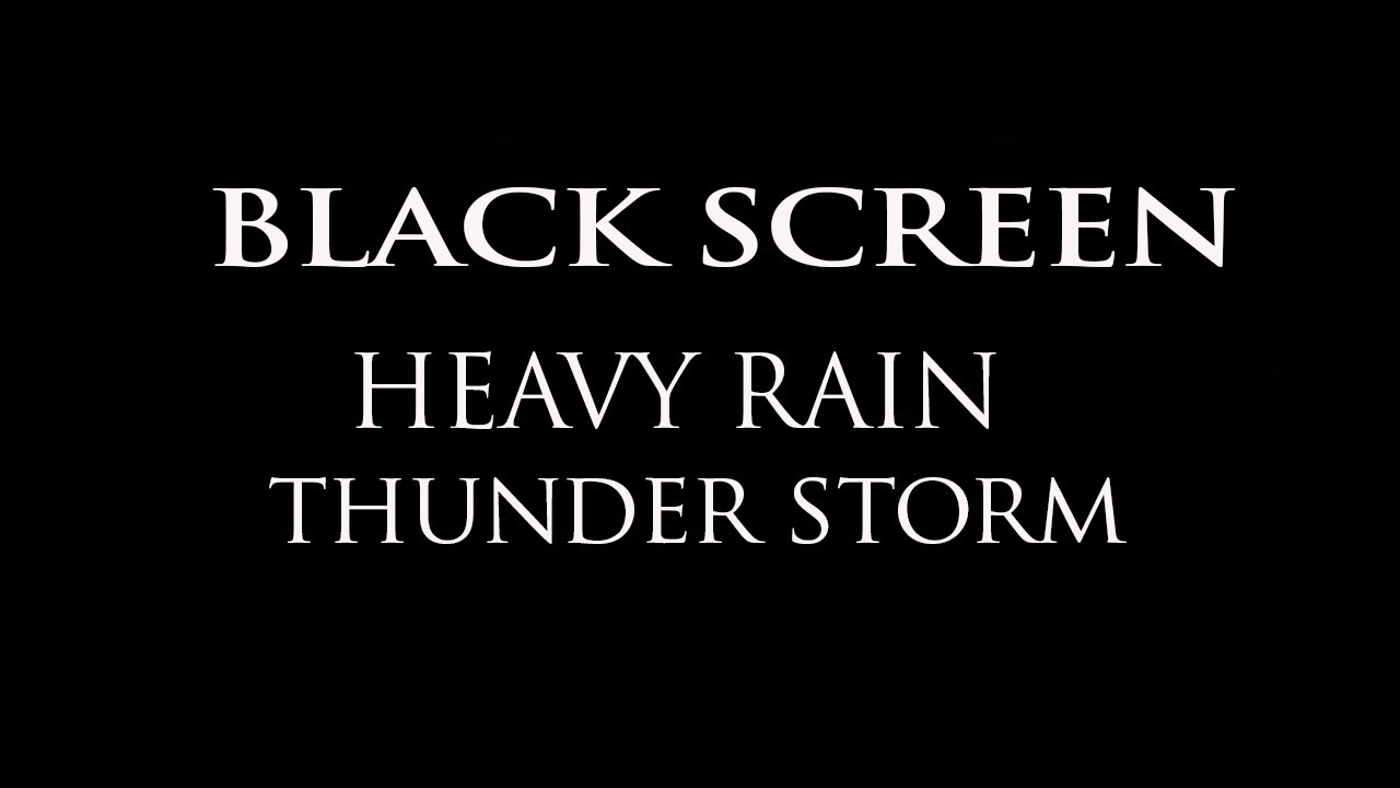 Heavy Rain And Thunderstorm Try Listening For 3 Minutes Fall Asleep
