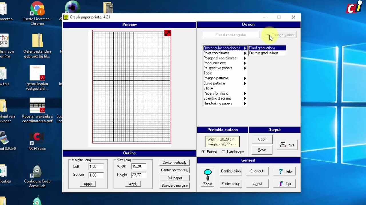 Graph Paper Printer - YouTube