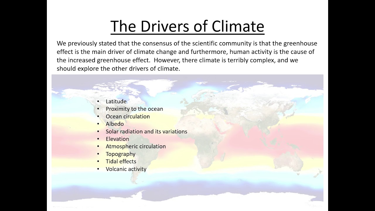 Introduction to Climate Change (Part 2) - Drivers of Climate - YouTube