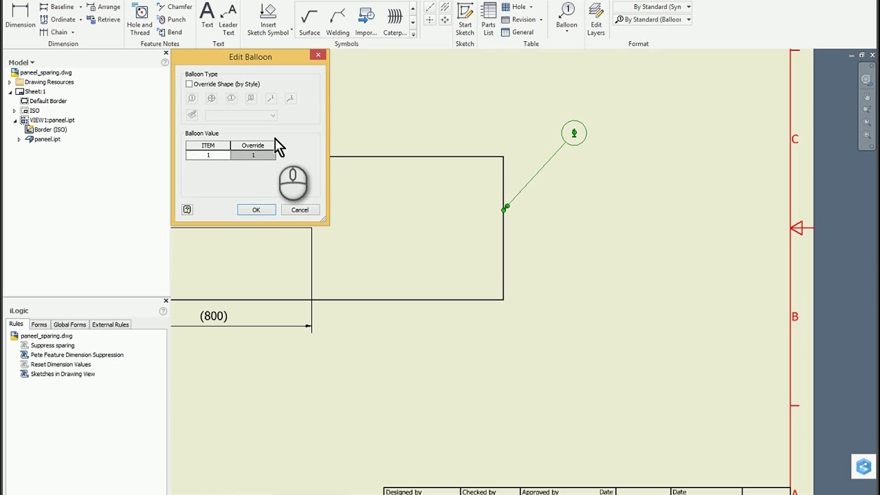 Autodesk Inventor - Changing a Balloon Style - YouTube