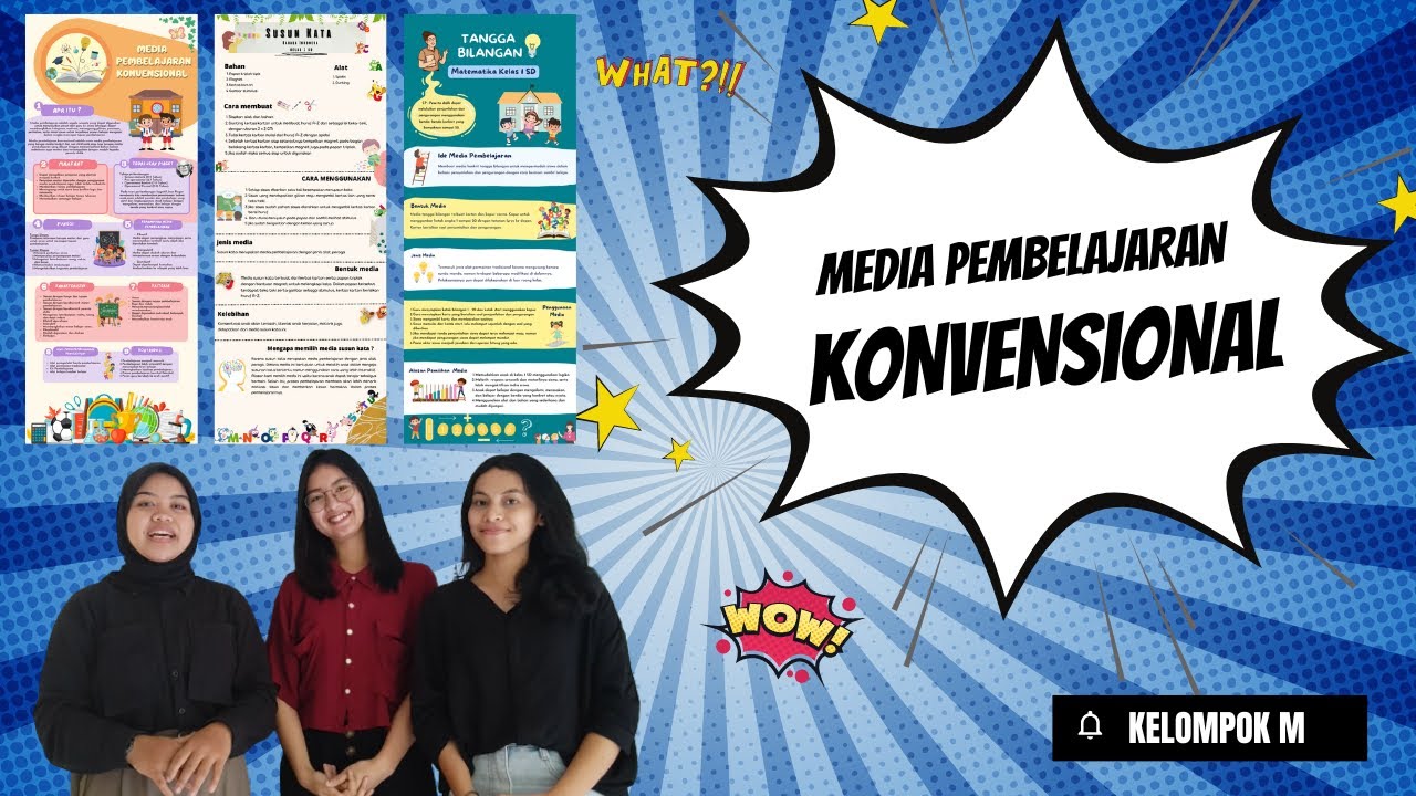 Kelompok M Media Pembelajaran Konvensional Dan Ide Kreatif Kelas 1 Sd