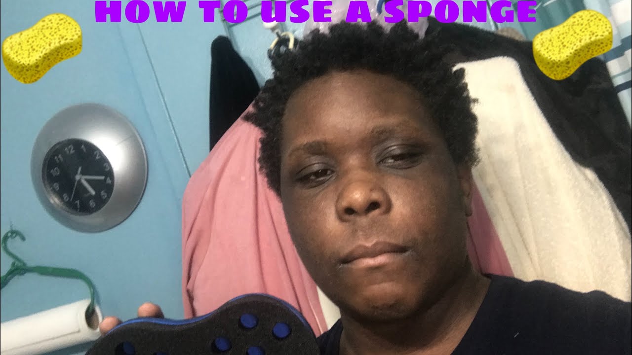 How to use a sponge for freeformed dreads (reupload) - YouTube