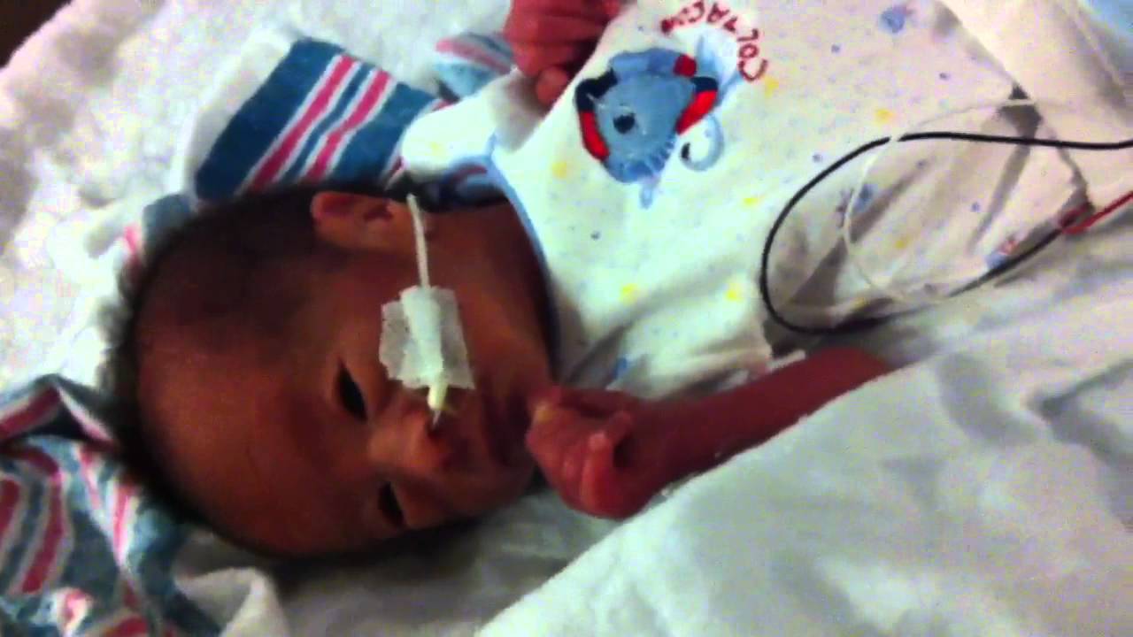 Cute 29 week preemie - YouTube