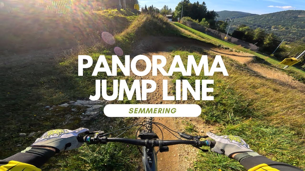 Panorama Jump Line Bikepark Semmering Austria 🇦🇹☀️ POV Full Run RAW ...