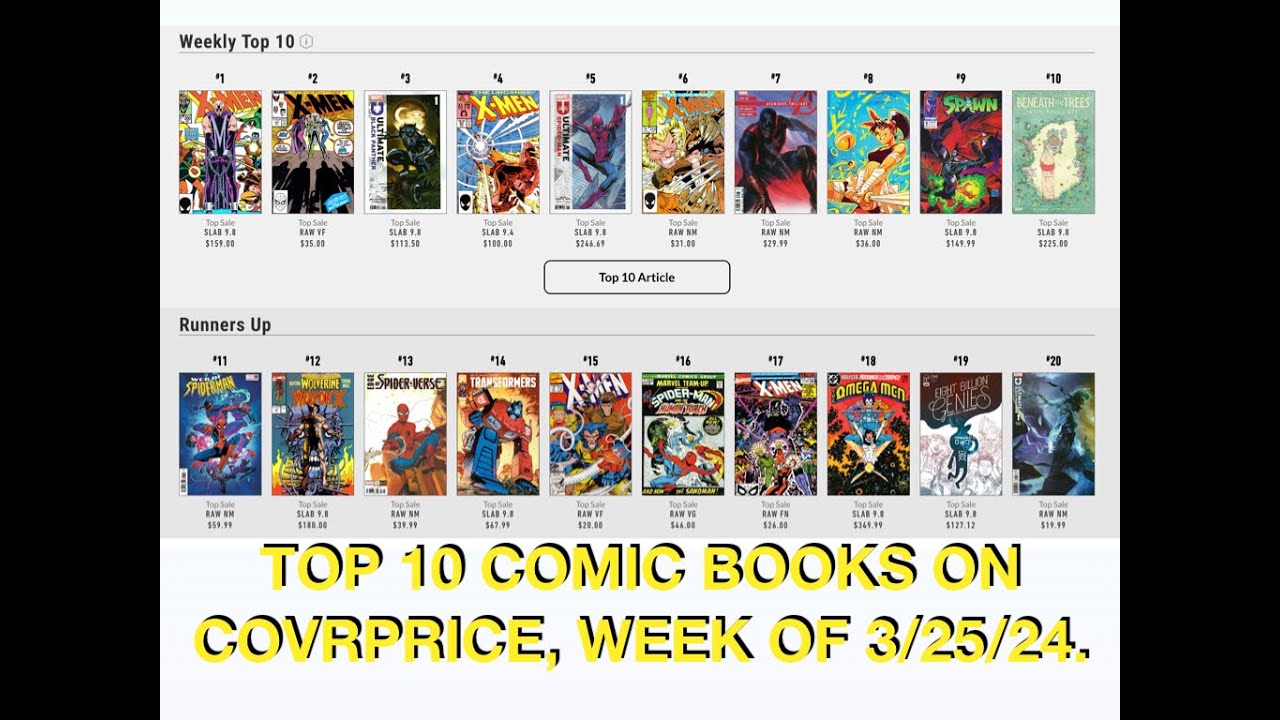 Covrprice Top 10 Comic Books Week of 3/25/24. - YouTube