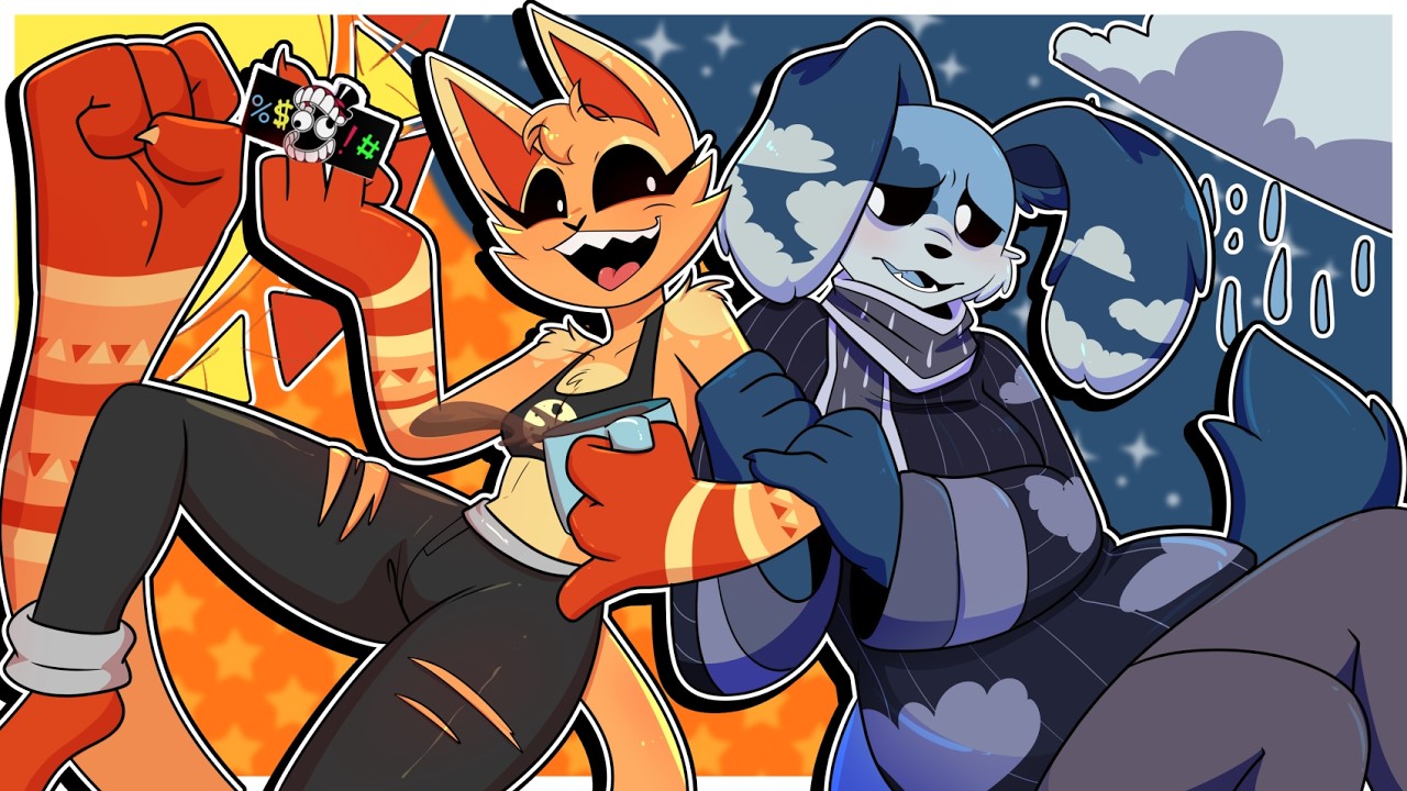 CatFeine X Dogpressed's Cutest Love Date | Frowning Critters | Poppy ...
