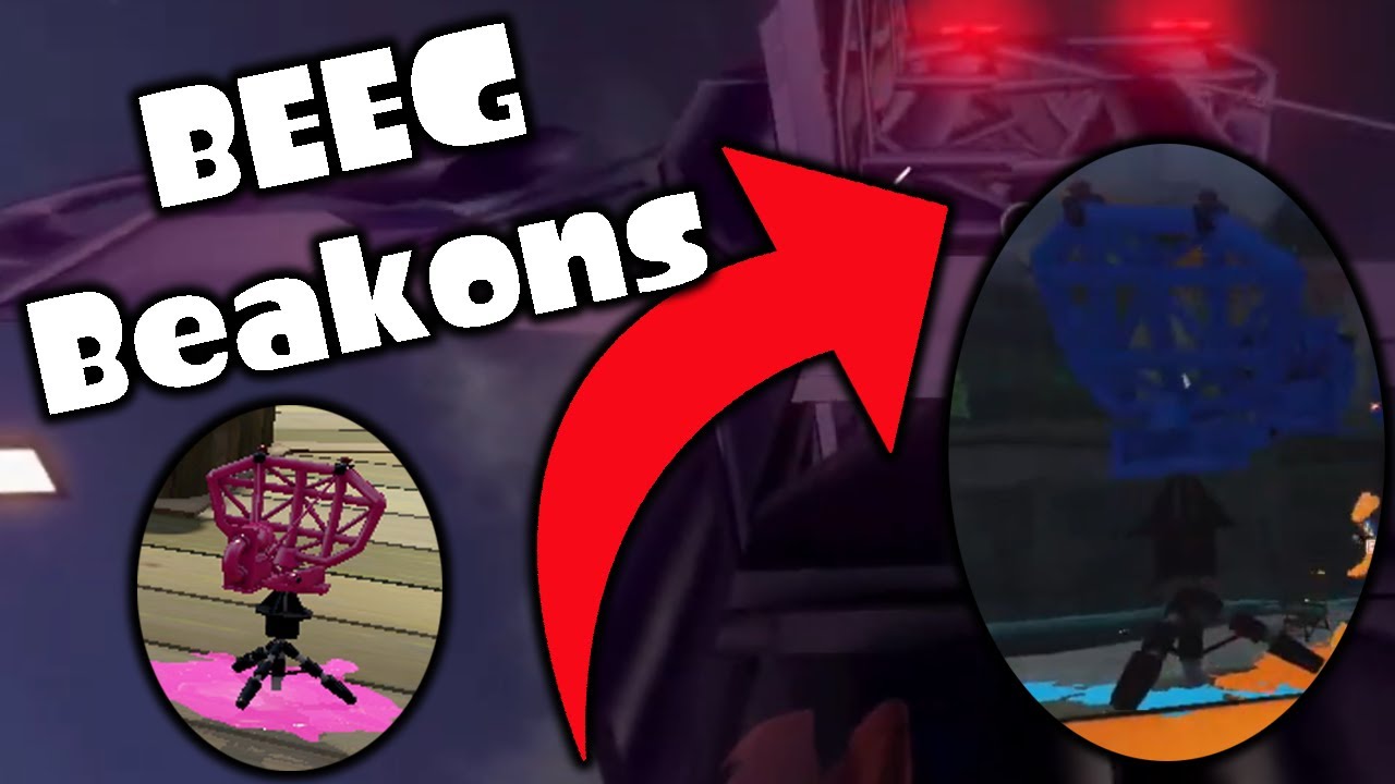 GIANT Squid Beakons in Splatoon 1 (Thanks to Hackers) - YouTube