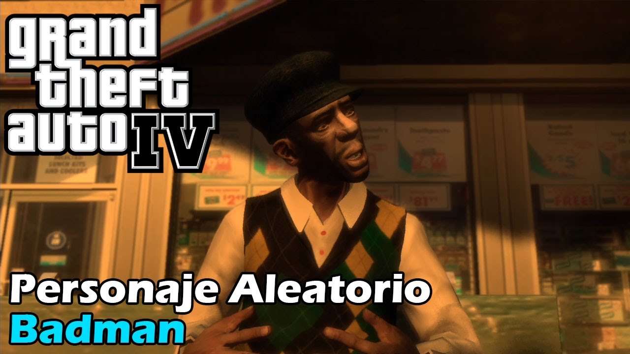 GTA 4 - Personaje Aleatorio - Badman (1080p - Xbox One) - YouTube