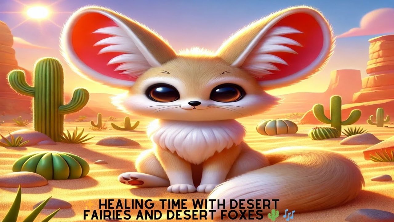 Healing time with desert fairies and desert foxes 🌵 🎶 - YouTube
