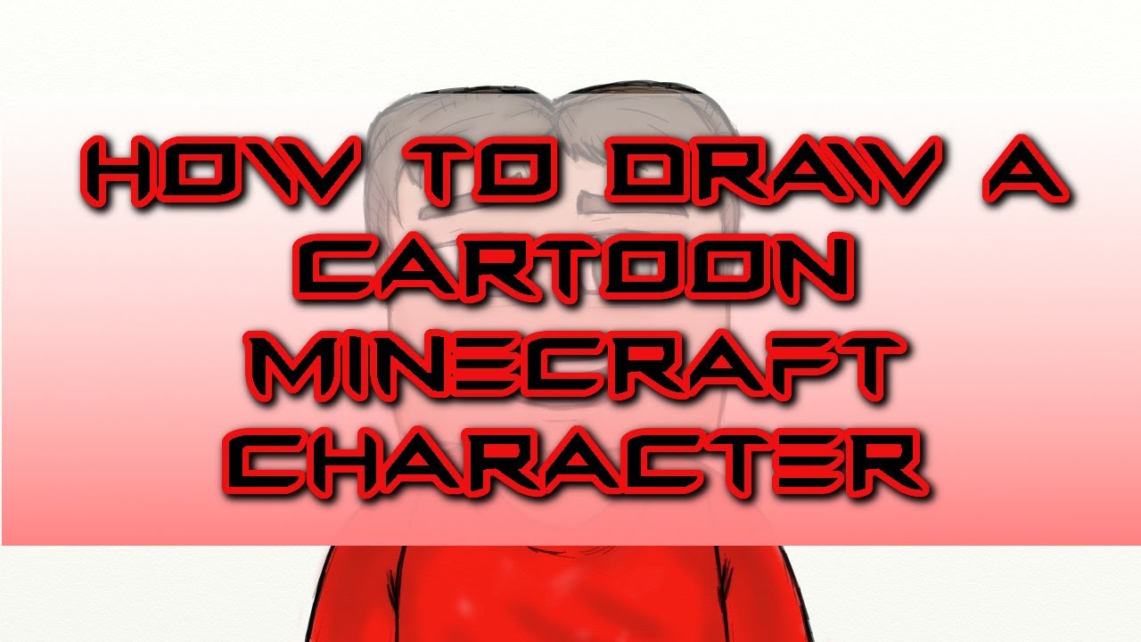 How to draw a cartoon style Minecraft character - YouTube