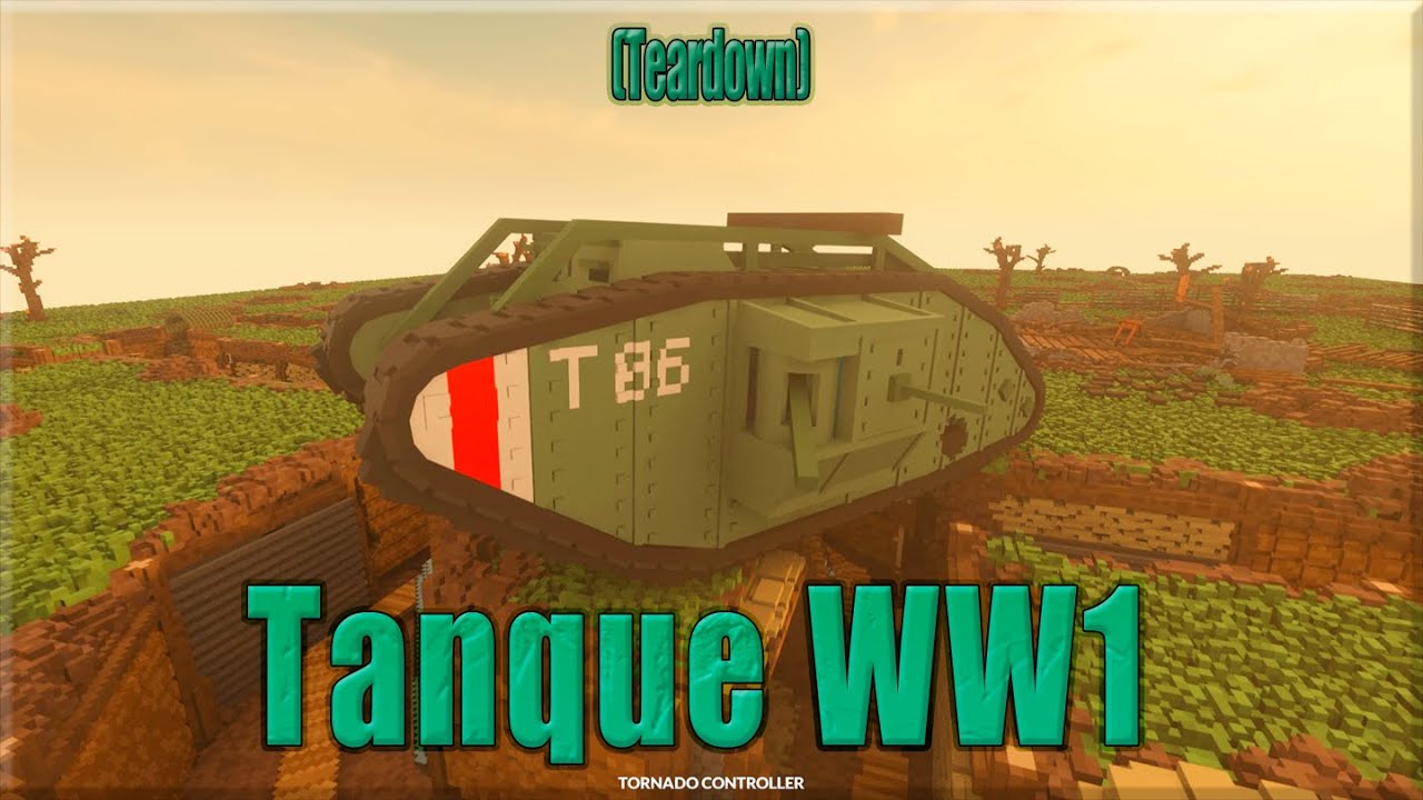 Map with WW1 tank (Teardown) - YouTube