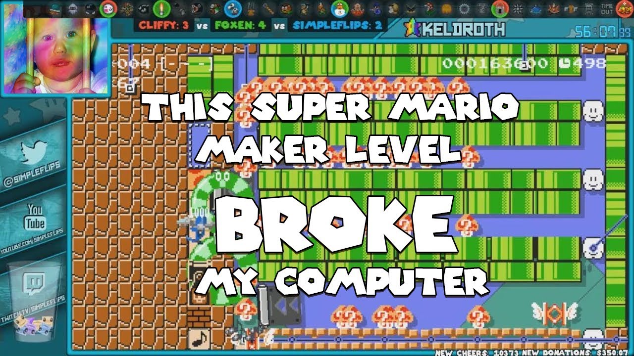 This Super Mario Maker Level Broke My Computer - YouTube