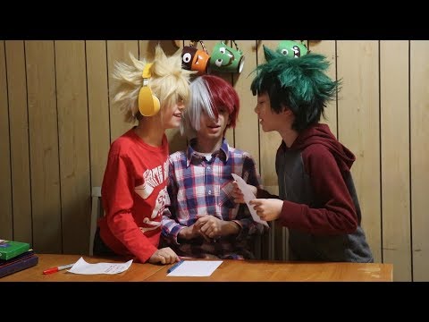 Whisper Challenge | My Hero Academia AS KIDS! | Bakugou vs Deku vs Todoroki Cosplay