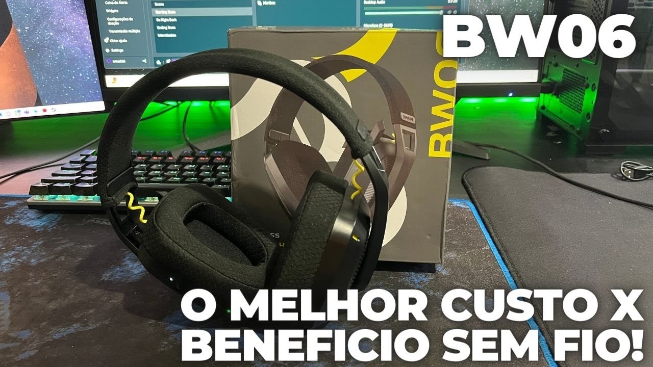Unboxing e Review BinNune BW06 🎧 | Headset Gamer Dual-Mode com Flip ENC ...