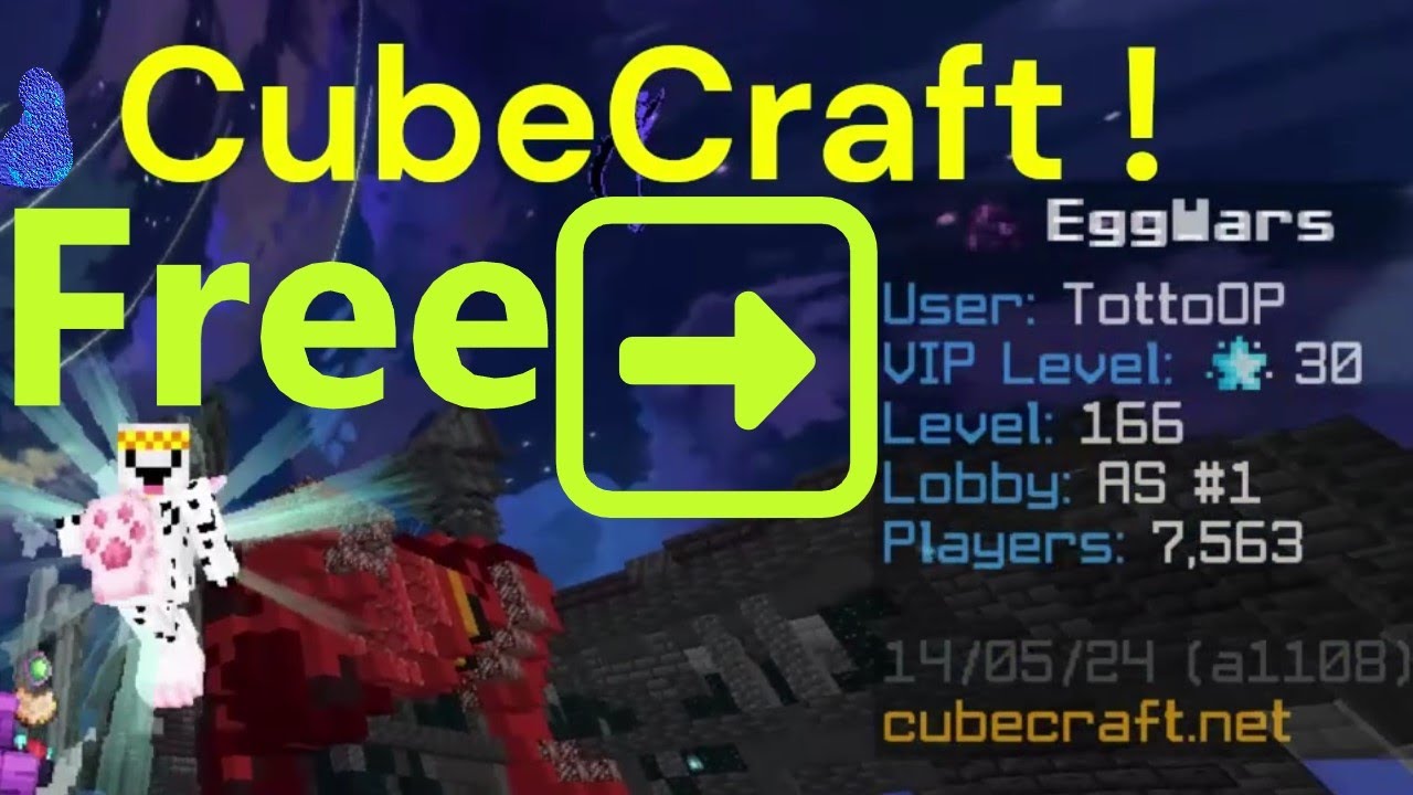 【Free VIP Level 30】THX for CubeCraft bug? bedrock minecraft server game ...