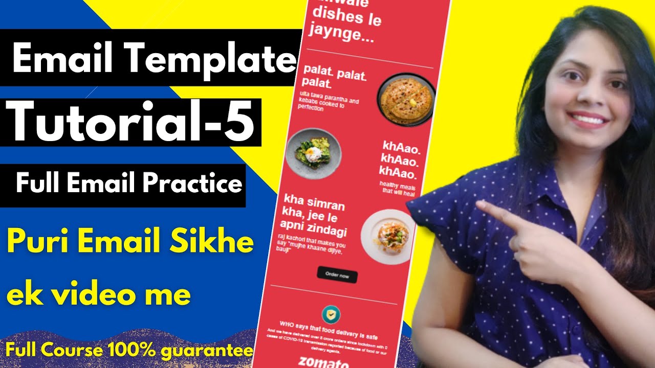 Full Email Template | 2 Column Layout | Email Template HTML Code ...