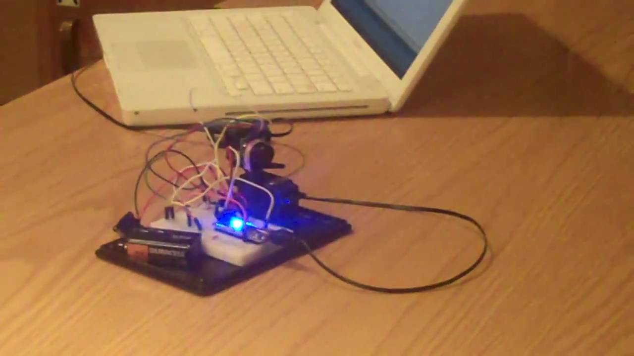 Scanning ultrasonic sonar AirHarp - YouTube