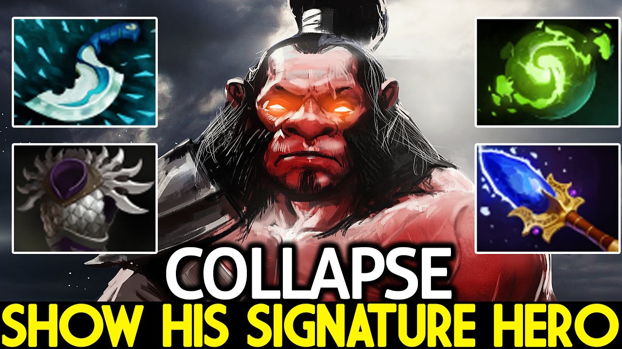 COLLAPSE [Axe] Show His Signature Hero with Refresher Orb Dota 2 - YouTube