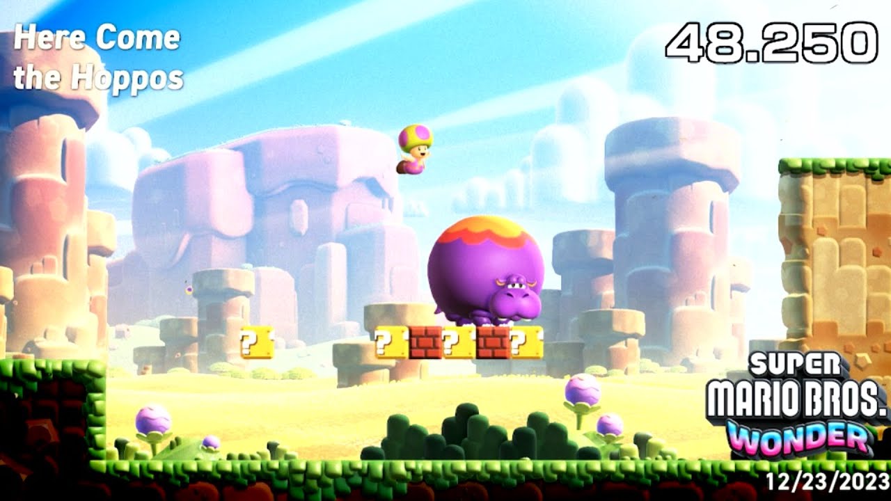 Super Mario Bros.Wonder: Here Come the Hoppos in 48.267 Seconds UNTIED ...