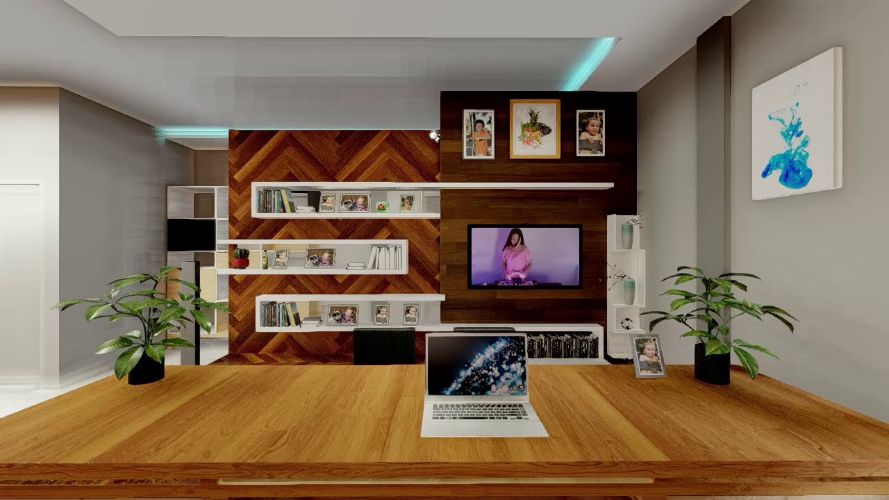 Animation interior showroom - YouTube
