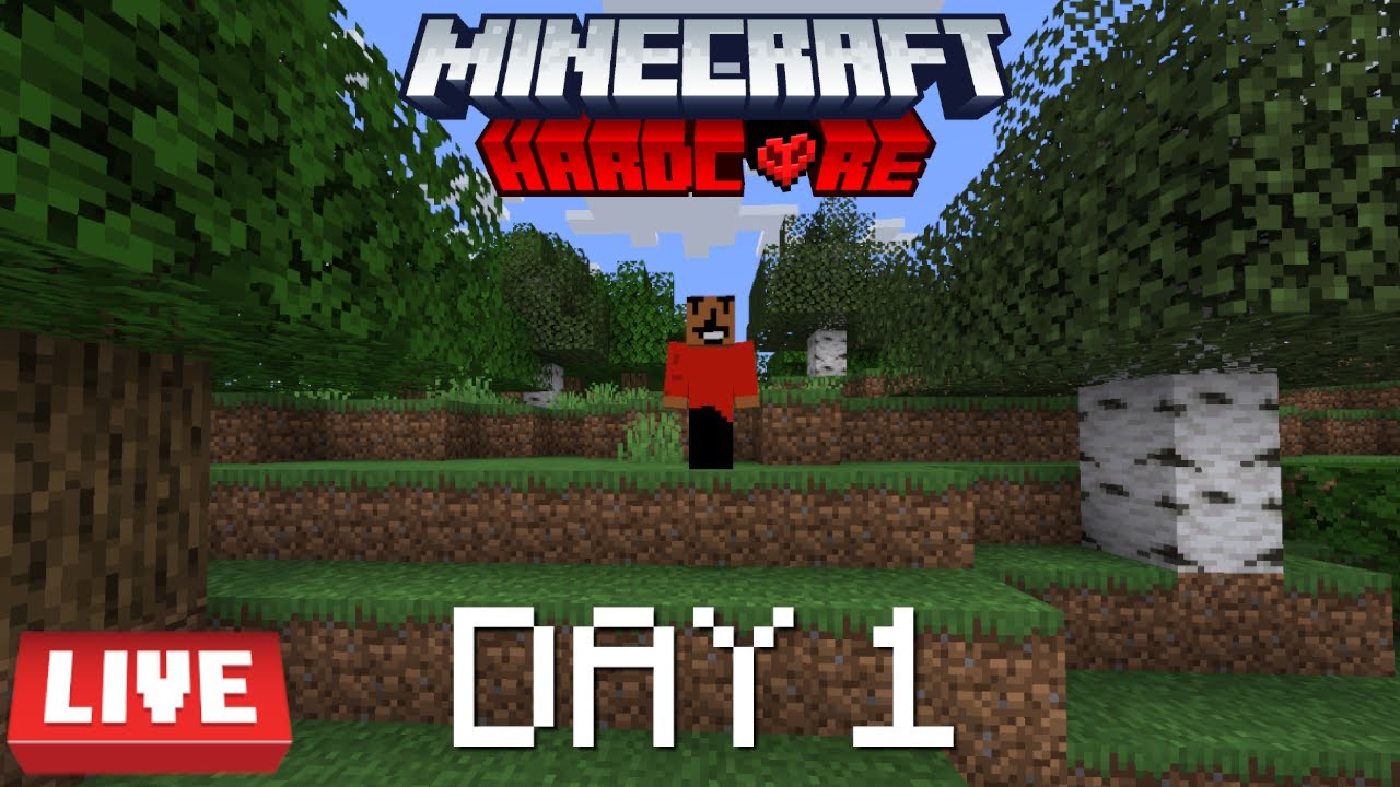 🔴Minecraft - Hardcore Live (DAY1) - YouTube