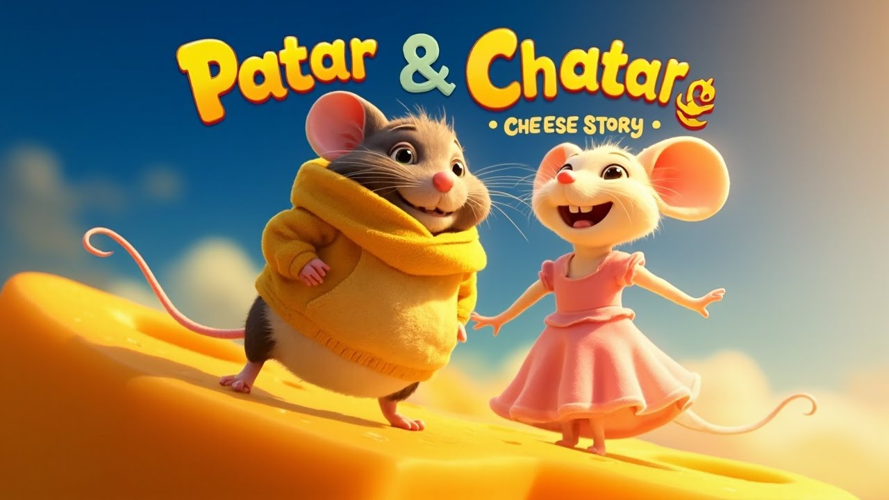 Patar & Chatar Cheese Story | Mouse story in HIndi | Bedtime Story for ...