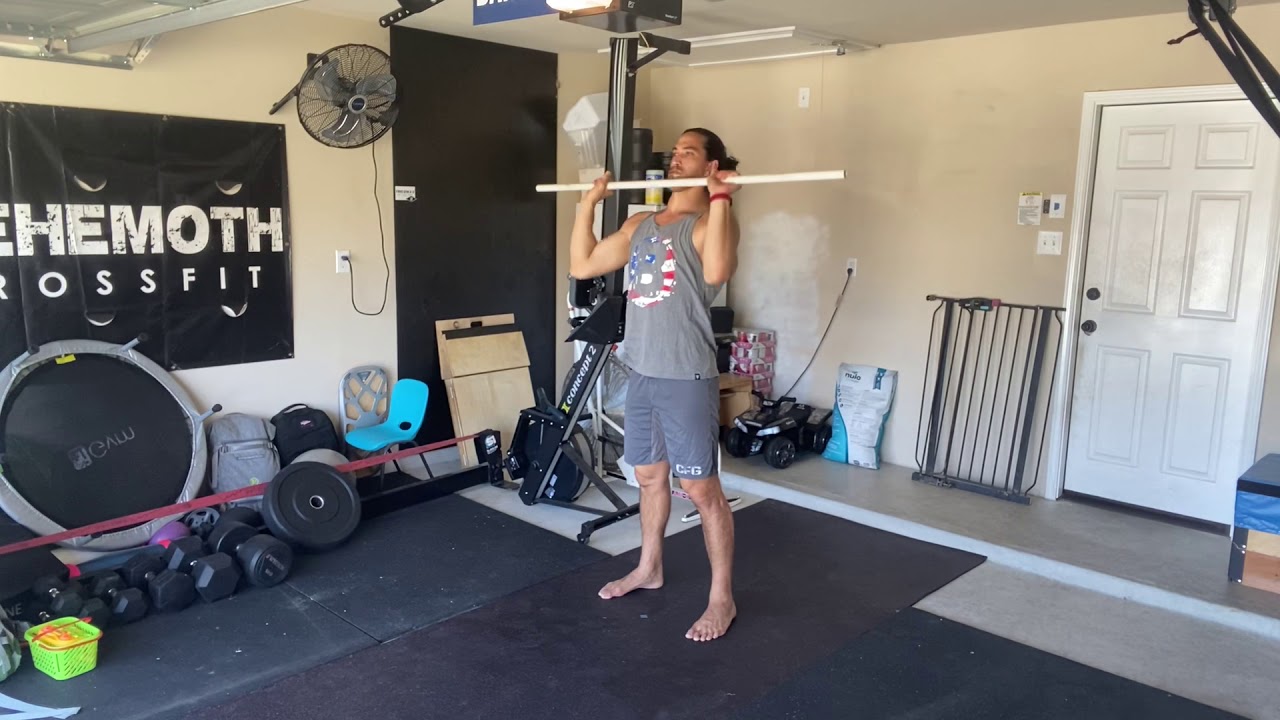 Barbell (BB) shoulder to overhead (S2OH) - YouTube